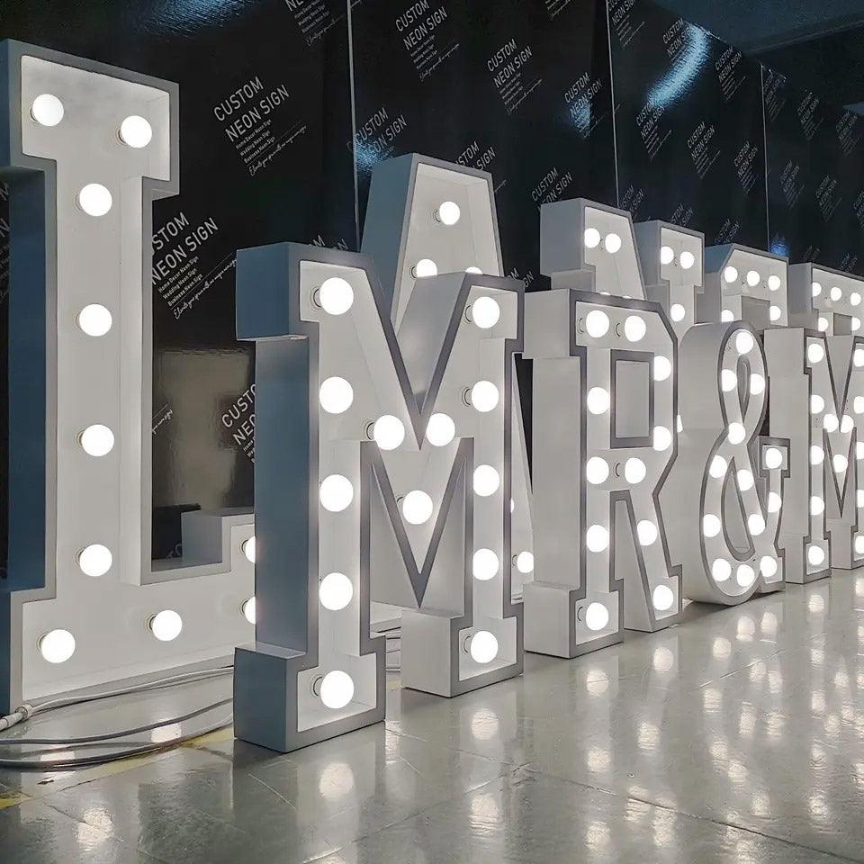 Custom Full color change/White/warm color Led Marquee Letter Sign