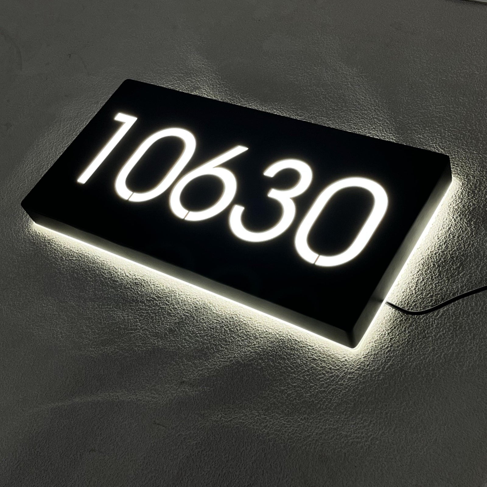 Custom House Number Light Box Address Signs