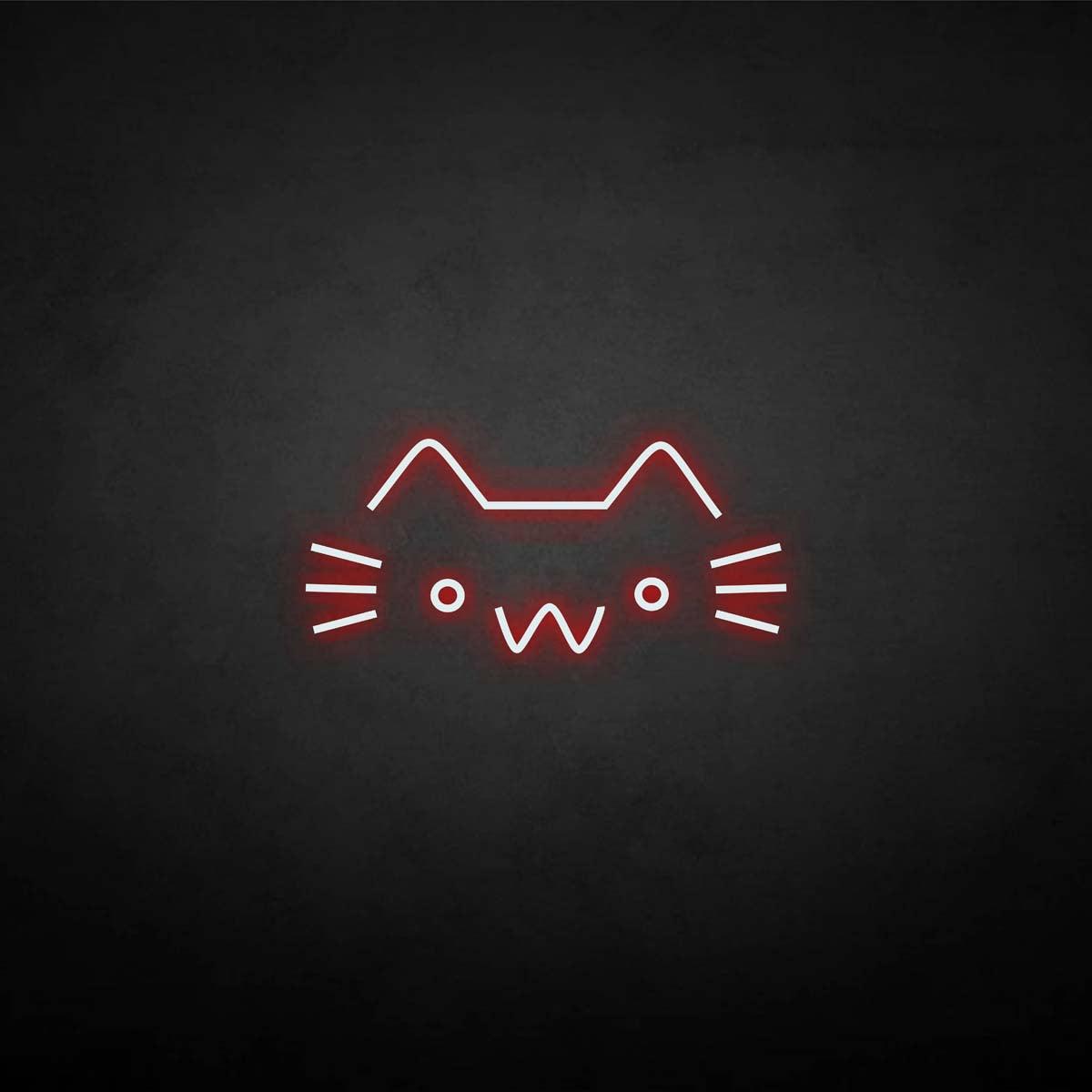 'cat' neon sign