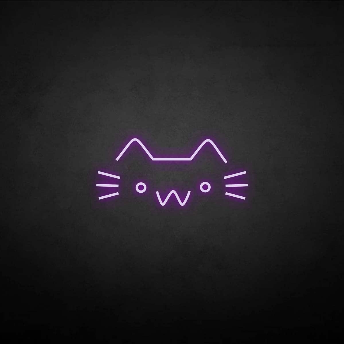 'cat' neon sign