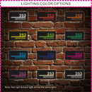 Custom House Number Light Box Address Signs